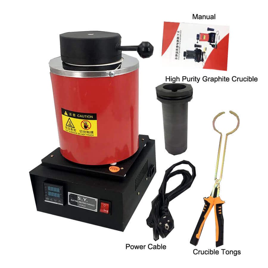 1-3kg Portable Gold Melting Furnace - JXSC Machine